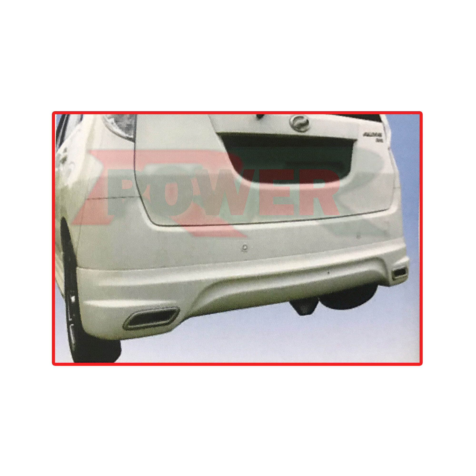 Perodua Alza (2009 - 2012) Sport Style Rear Back Bumper Skirt With Pipe ...