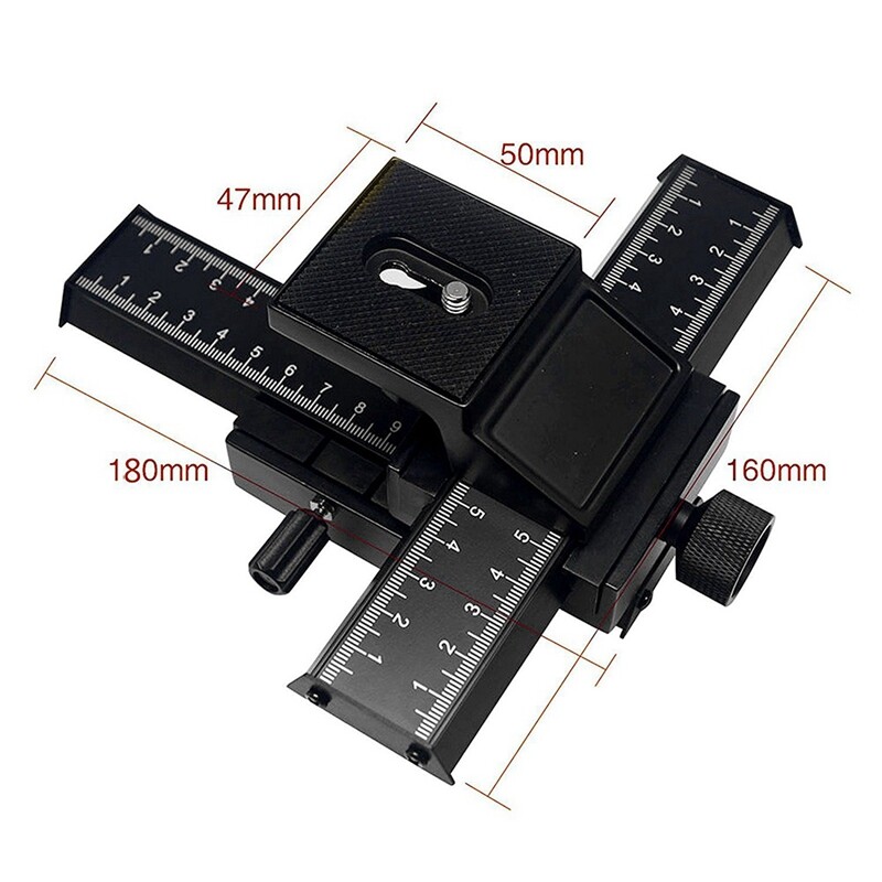 Pro 4-Way Macro Focusing Focus Tripod Rail Slider Head /Close-Up for ...