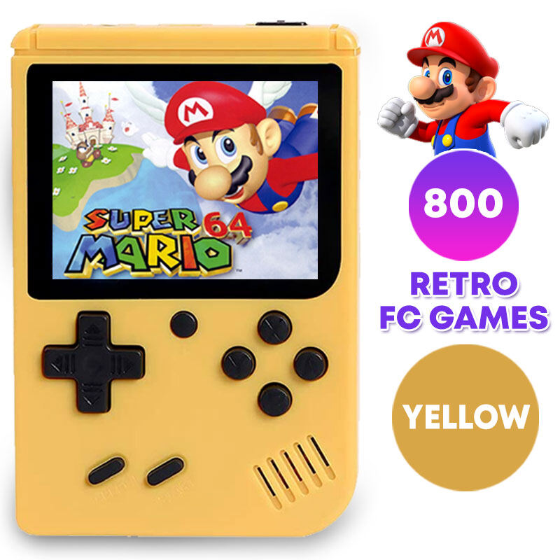Classic Game Console 800 Built-in Games Super Mario Pacman Handheld ...