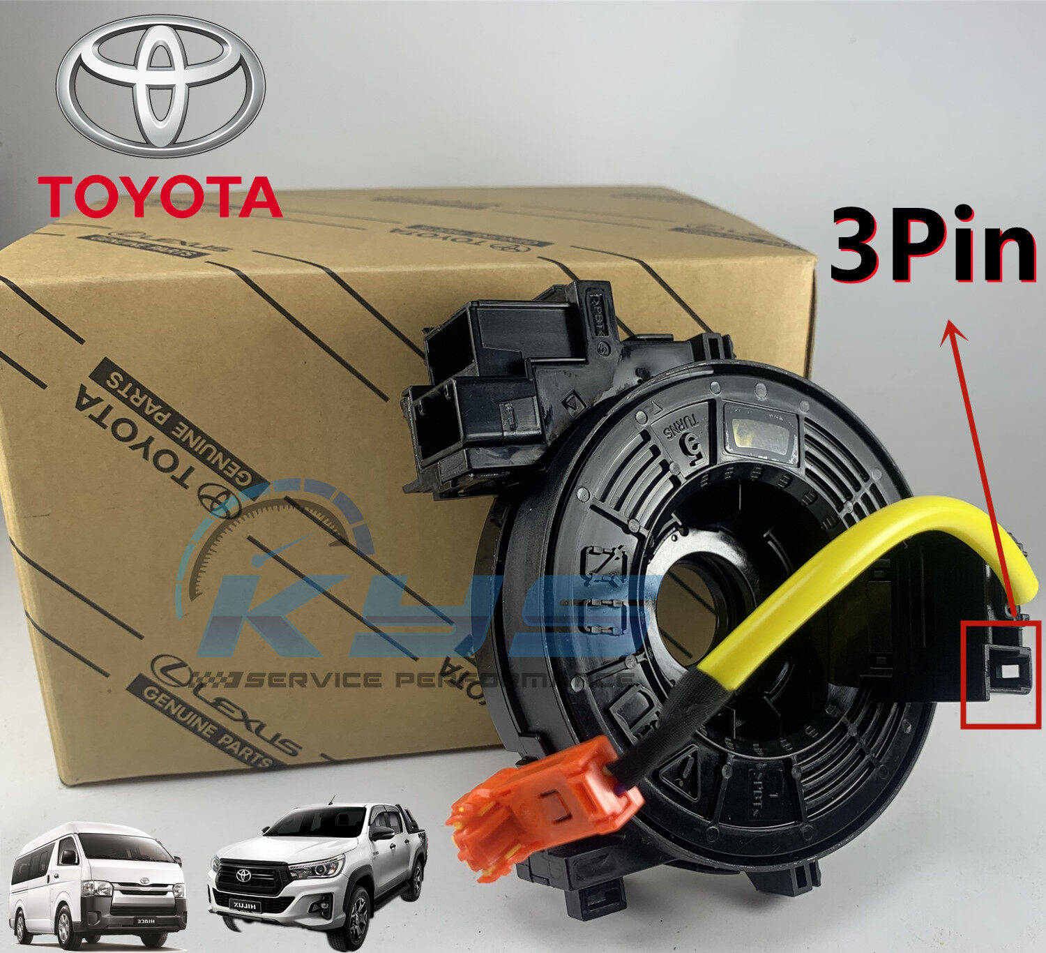 TOYOTA # CLOCK SPRING # CABLE SUB-ASSY, SPIRAL # 84306-0K120 # Toyota ...