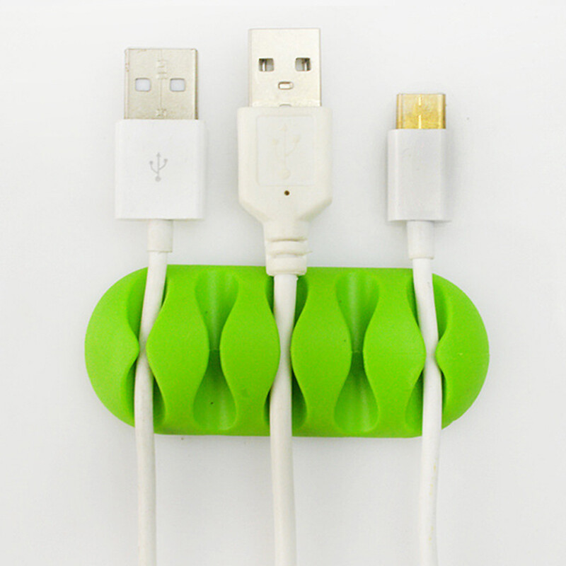 【Ready Stock】Silicone Wire Cable Organizer Cable Management Cord ...