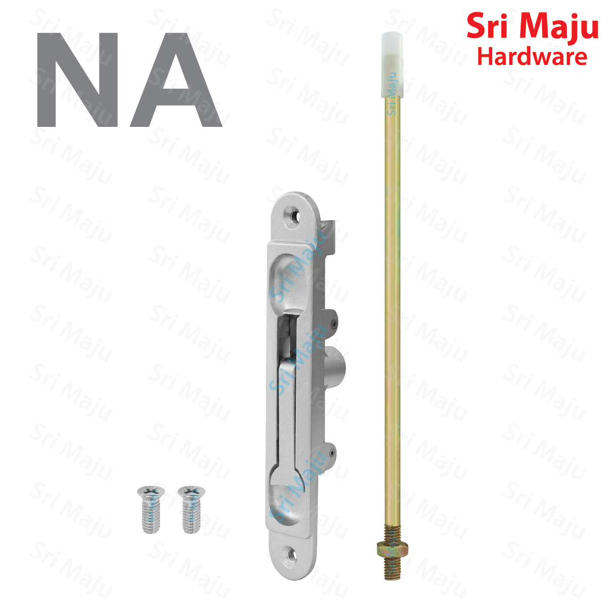 MAJU FB301 Aluminium Door Flush Bolt with Extension Rod 009 For ...