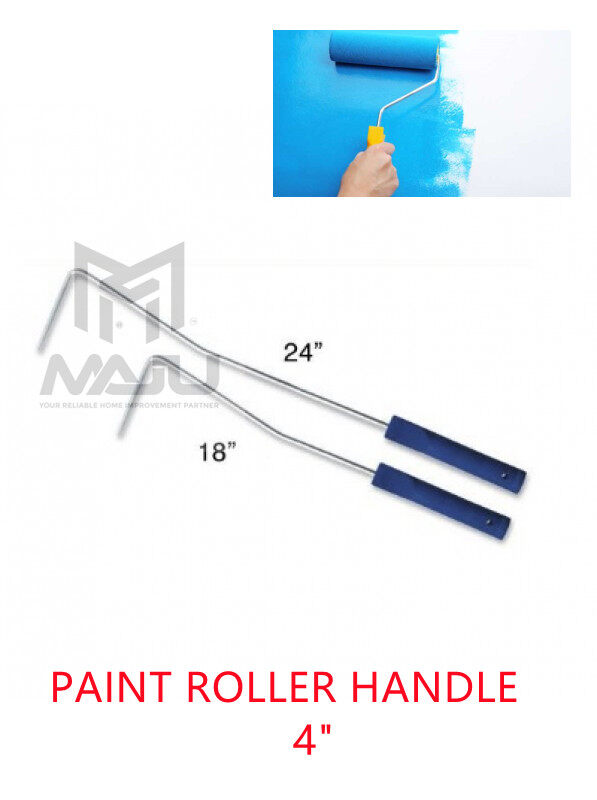 MAJU PAINT ROLLER HANDLE 4" / TANGKAI CAT (BATANG ROLLER CAT) | Lazada