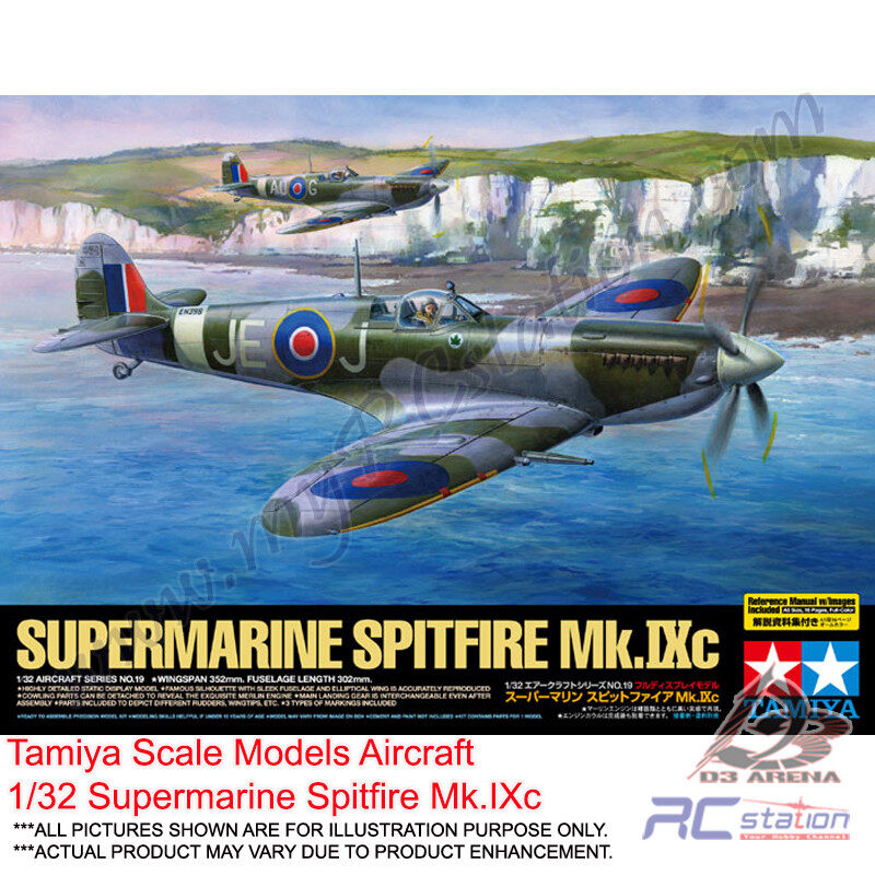Tamiya Scale Models Aircraft #60319 - 1/32 Supermarine Spitfire Mk.IXc ...