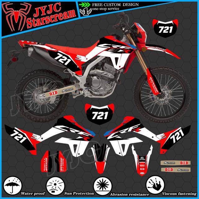 Graphic Kit for HONDA 2021 2022 2023 CRF250L CRF300L Motorcycle Decal ...