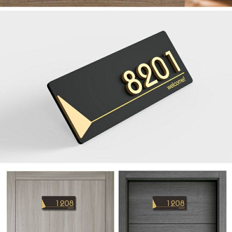Customizable Acrylic House Number Plate Creative Personality Room ...