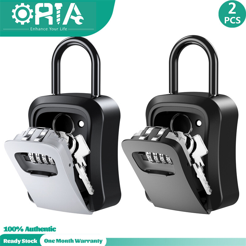 ORIA 2PCS Large Key Storage Lock Box Wall Mounted Key Safety Box with ...