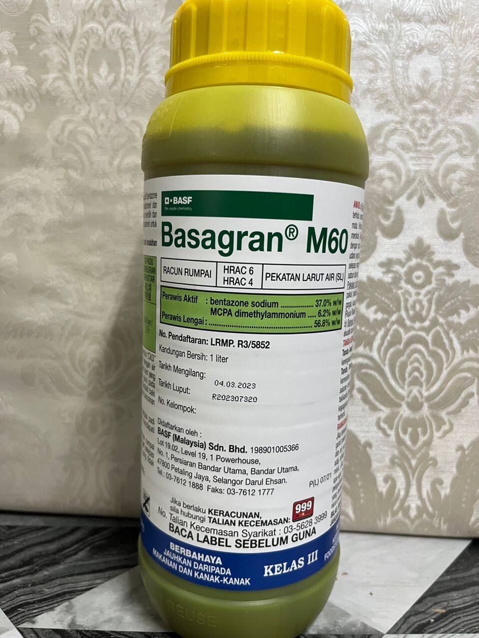 1Liter BASF Basagran M60 / Rumput Air / Menderong / Kawasan Tanaman ...