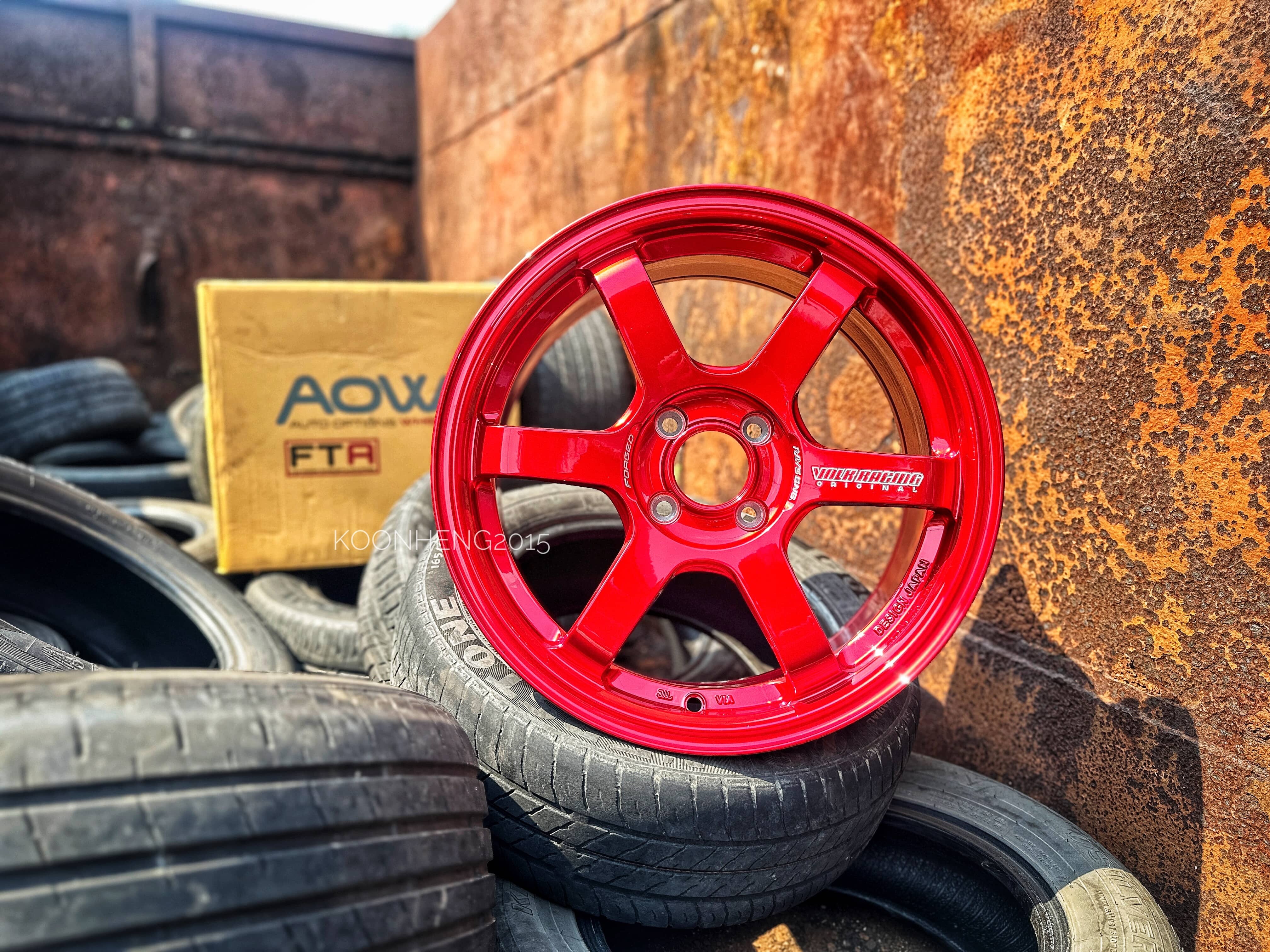 New Car Sport Rim AOW Wheels TE37 Flow Forming Technology 16x7J 4x100 ...