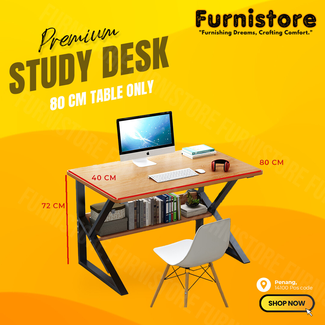 Furnistore 140cm Study Writing Desk Computer Desk PC Laptop Table ...