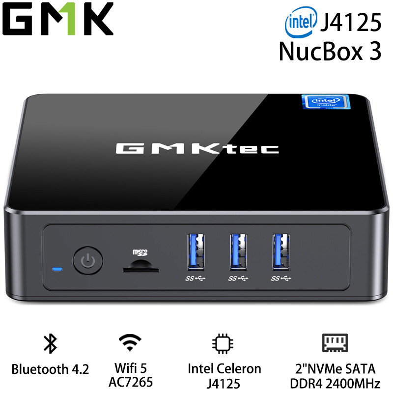 GMKtec KB3 Mini PC Windows 11 Intel Celeron J4125 8GB RAM 256GB SSD ...
