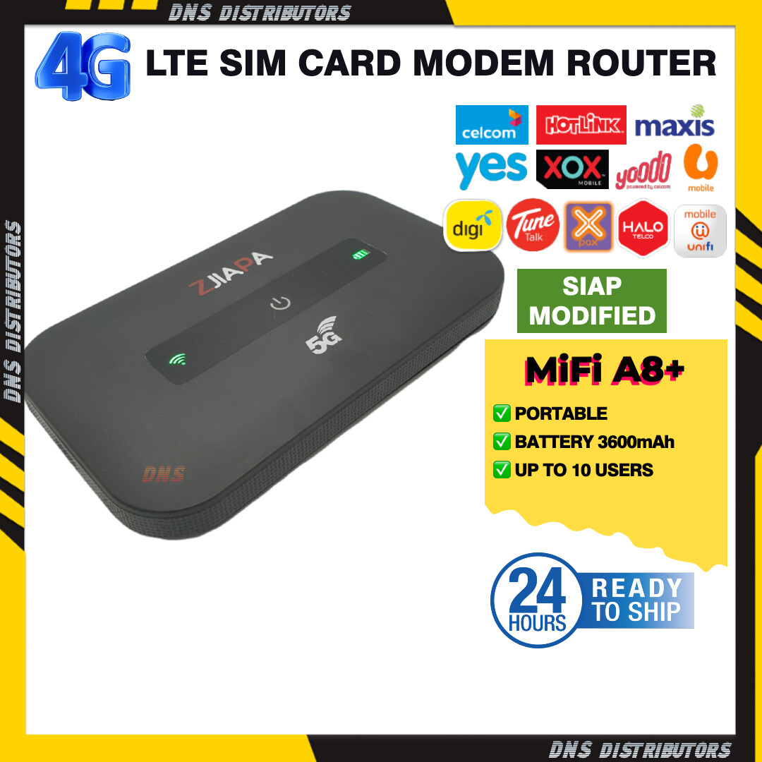 4G LTE Unlimited Portable Modem Router MiFi D6 MF680 D921 LT600 H1 A8 ...
