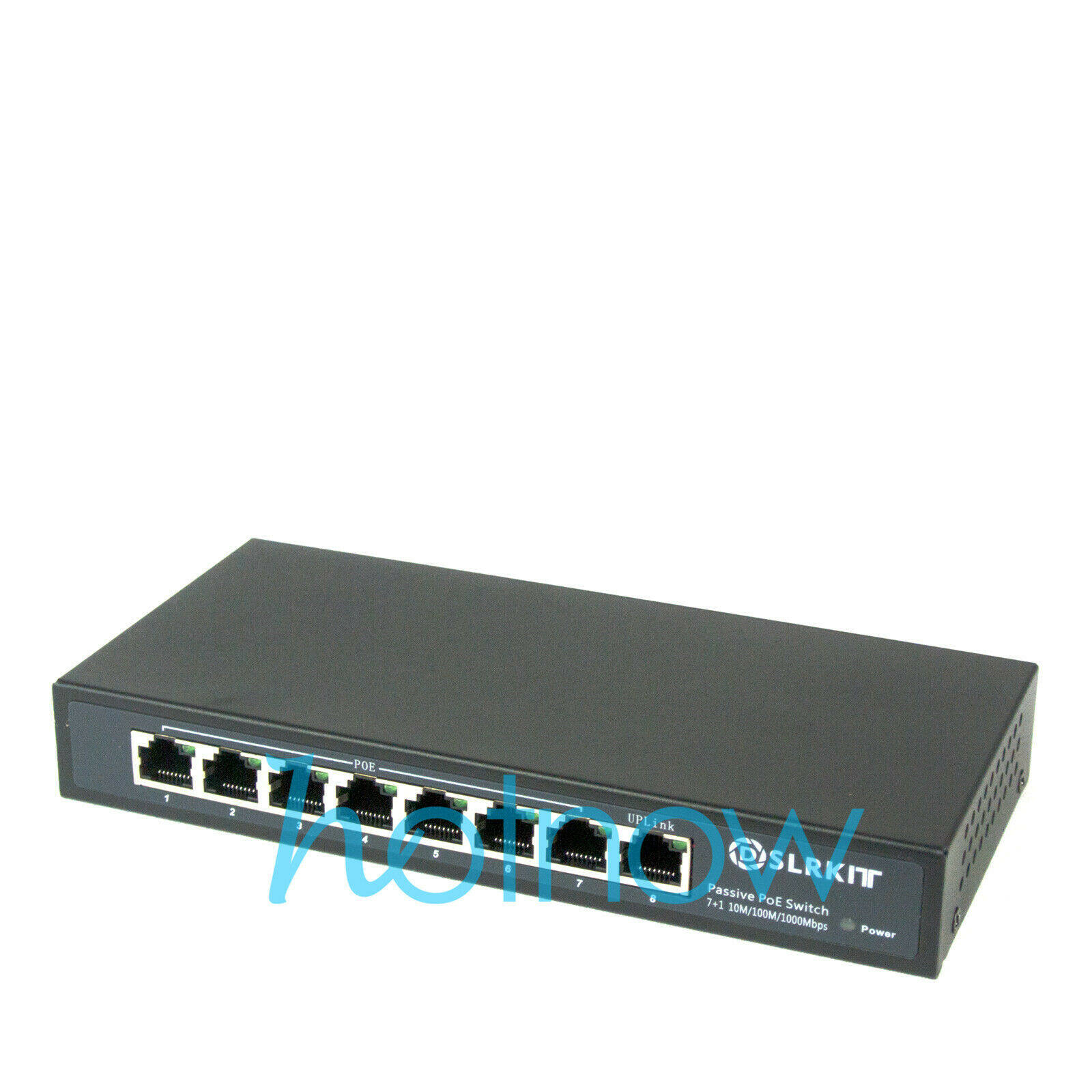 DSLRKIT Gigabit 8 Ports Passive PoE Switch Injector Ethernet NO Power ...