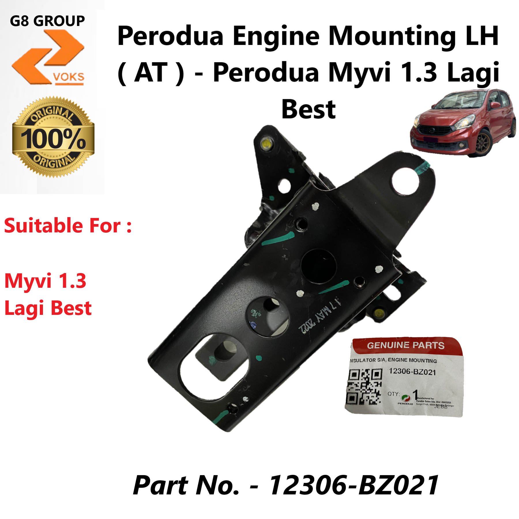Perodua Engine Mounting LH ( AT ) - Perodua Myvi 1.3 Lagi Best Icon ...
