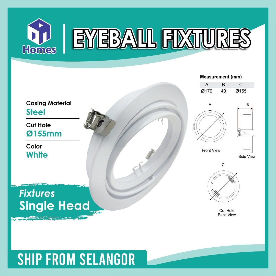 AR111 Casing White Black AR111 Fitting AR111 Downlight / Spotlight | Lazada