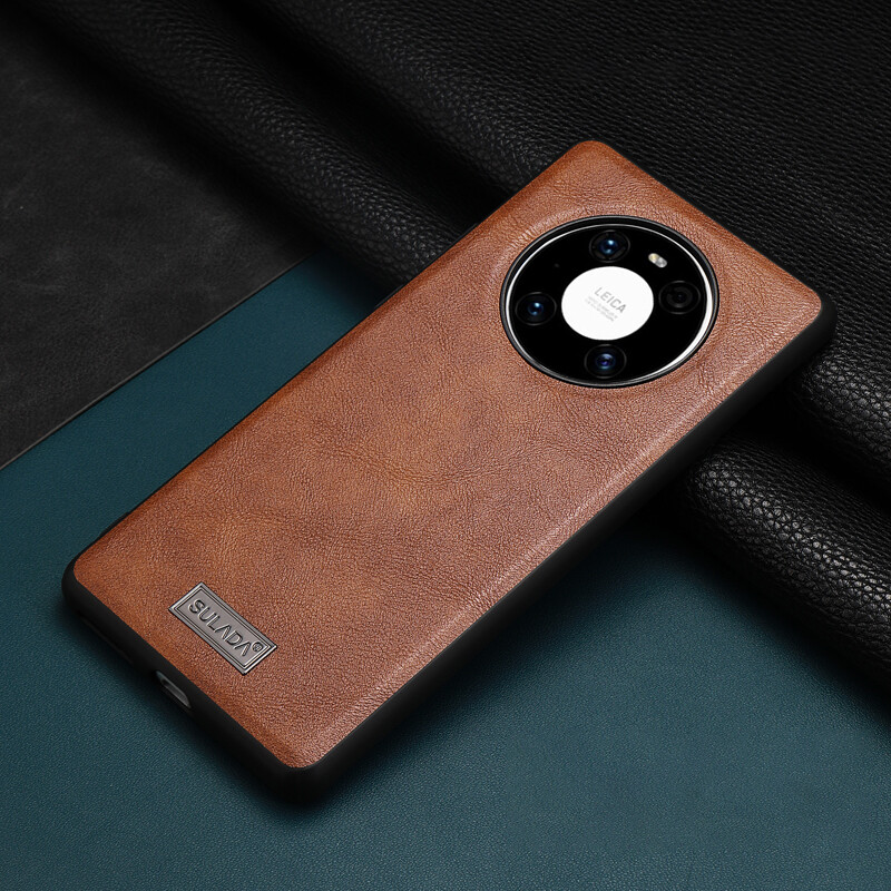 Vintage Luxury Cowhide Phone Case For Huawei Mate 40 Pro Ultra-thin ...