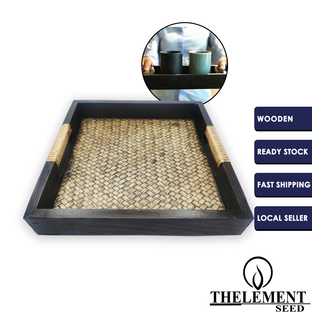 Dulang Hantaran Anyaman Mengkuang Dulang Raya Wooden Tray for Display ...