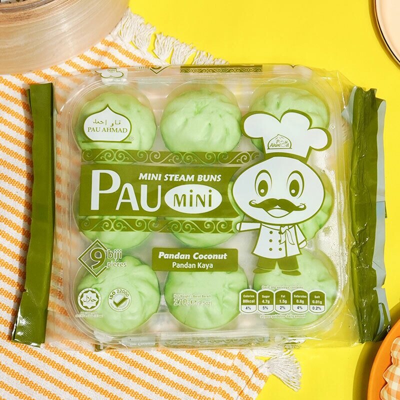 Pau Ahmad Mini Pau Pandan Kaya (9 Biji x 30g) | Lazada