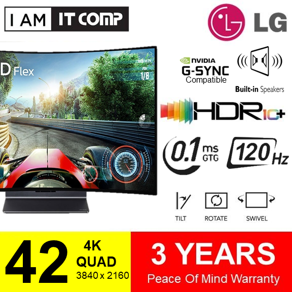 LG 42 In 42LX3QPSA World's First Bendable 4K OLED Flex Gaming TV ...