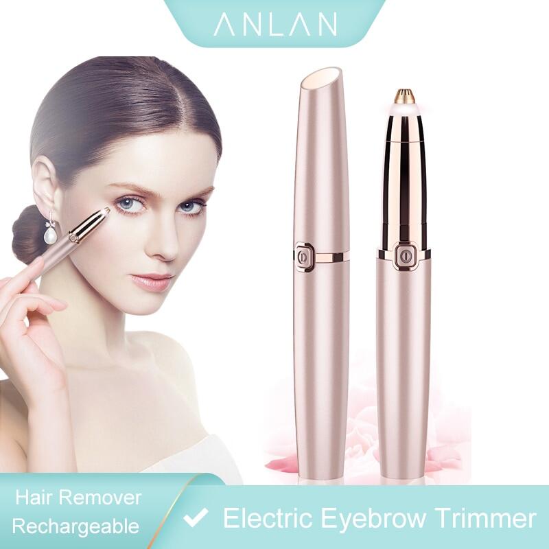 ZZOOI Rechargeable Electric Eyebrow Trimmer Makeup Painless Eye Brow ...