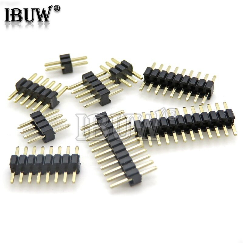 5-10pcs 1.27mm 1.27 Pin Header Single Row Male Breakaway PCB Board Connector Pinheader 1*2/4/5/6 ...