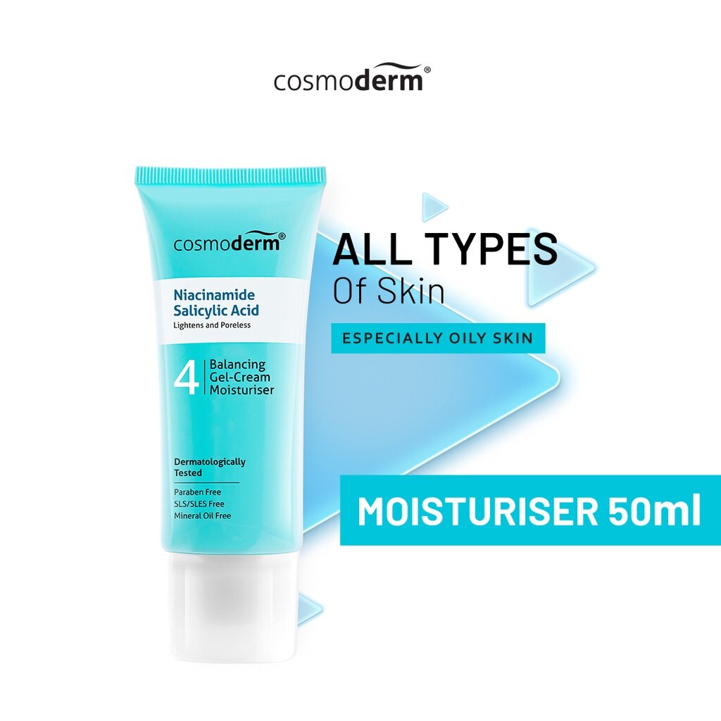 Cosmoderm Balancing Gel-Cream Moisturiser ( 50ml ) | Lazada