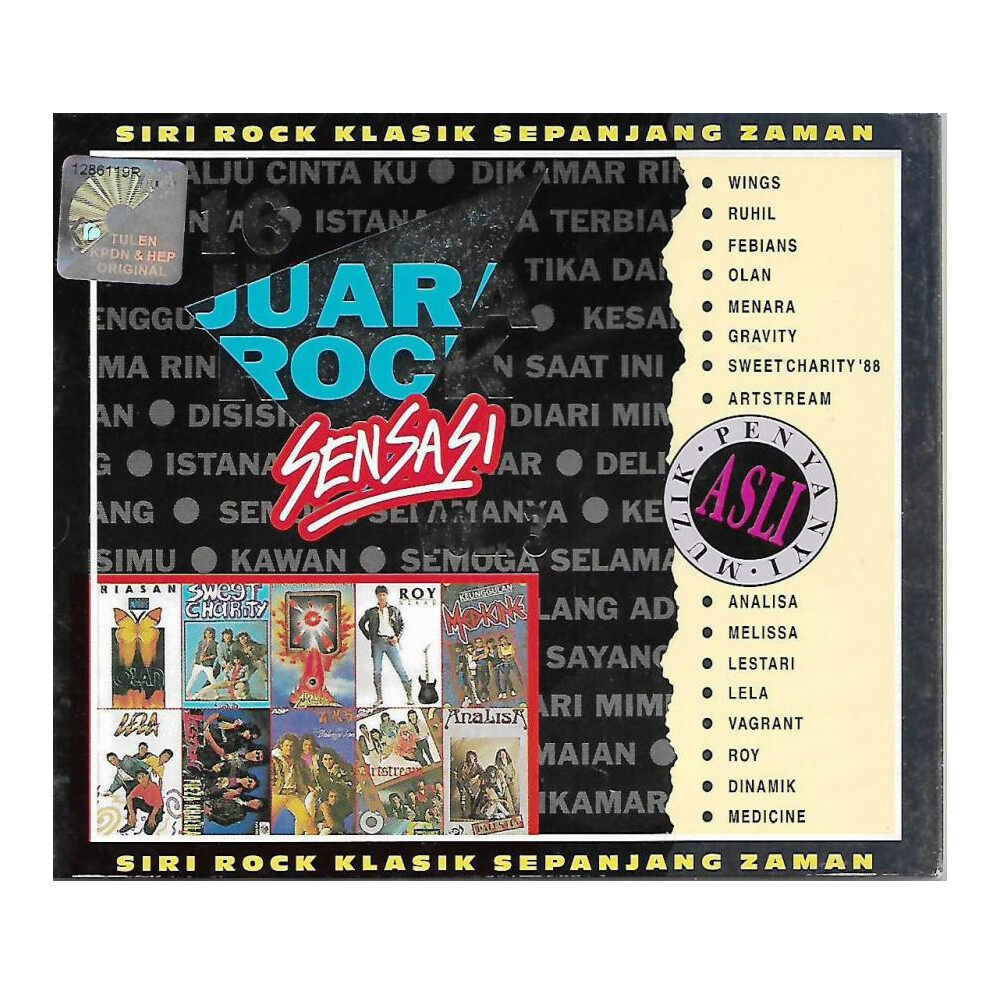 16 Juara Rock Sensasi Vol.3 CD Original Artist Siri Rock Klasik ...