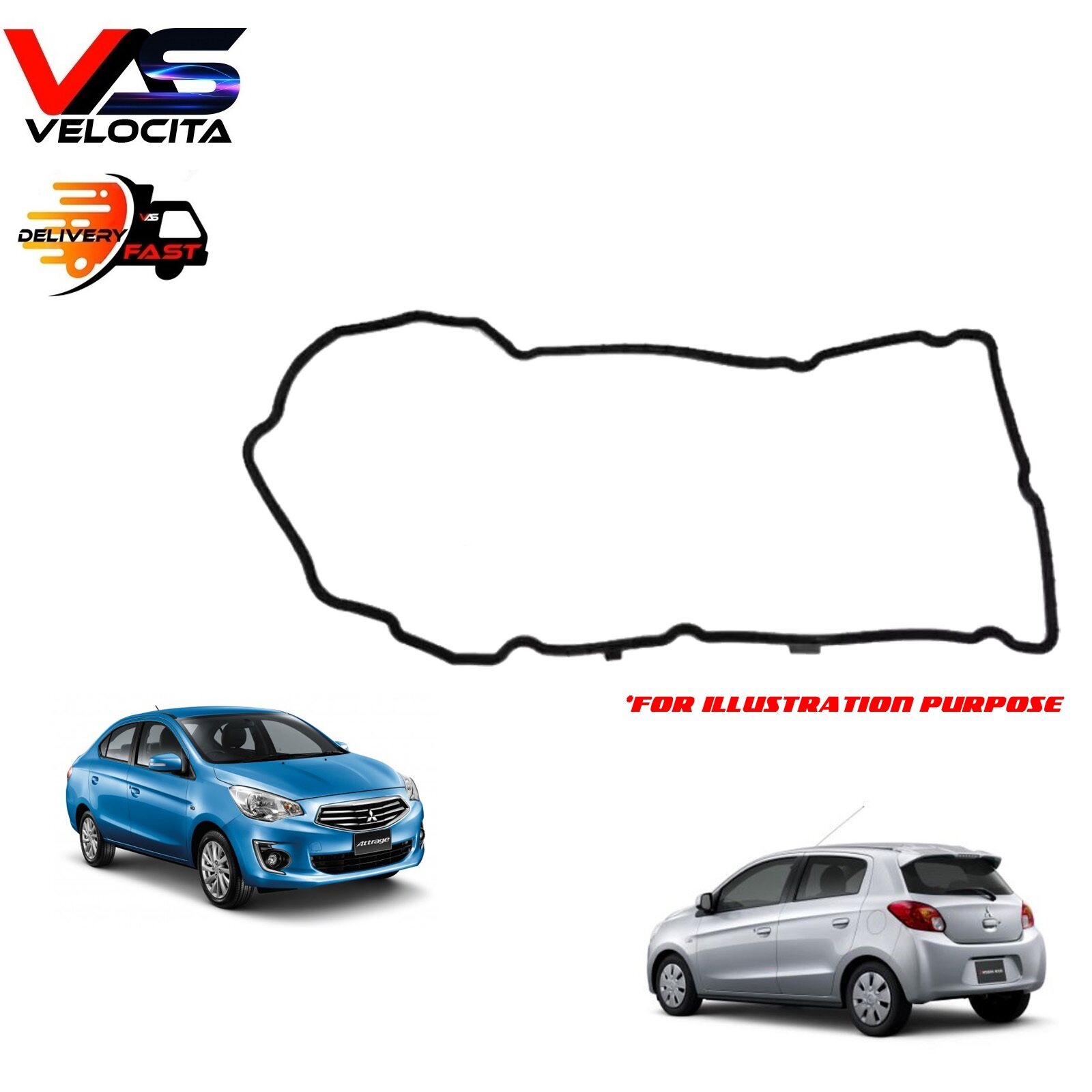MITSUBISHI VALVE ROCKER COVER GASKET MIRAGE ATTRAGE GENUINE PARTS ...