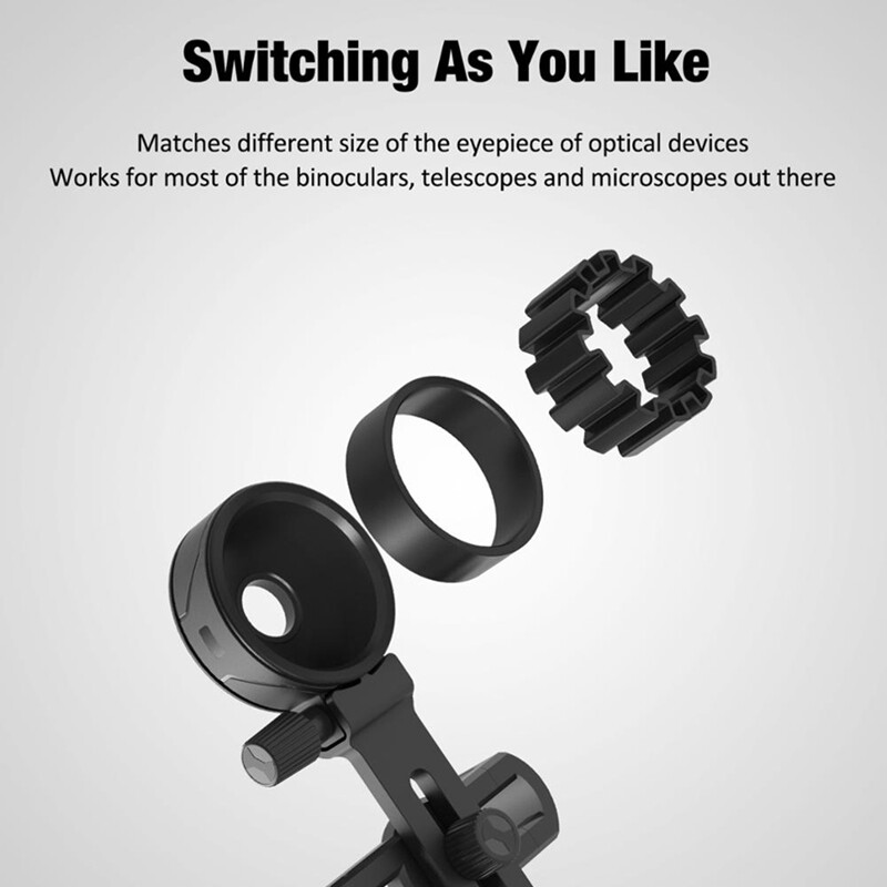 EYESKEY Universal Cell Phone Adapter Bracket Clip Mount Smart Phone ...