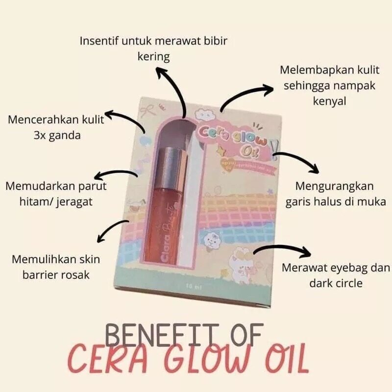 CERA GLOW OIL CLARA GLOW ORIGINAL CLARA BEAUTE | Lazada