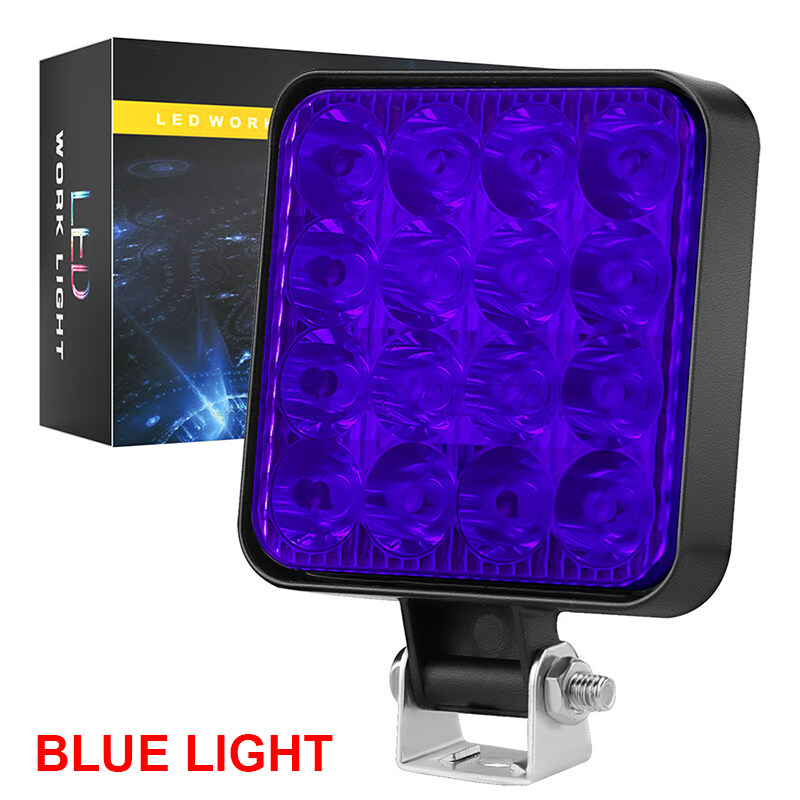 SEAMETAL 12V 24V Car LED Working Light Off Road Spotlight Square Work ...