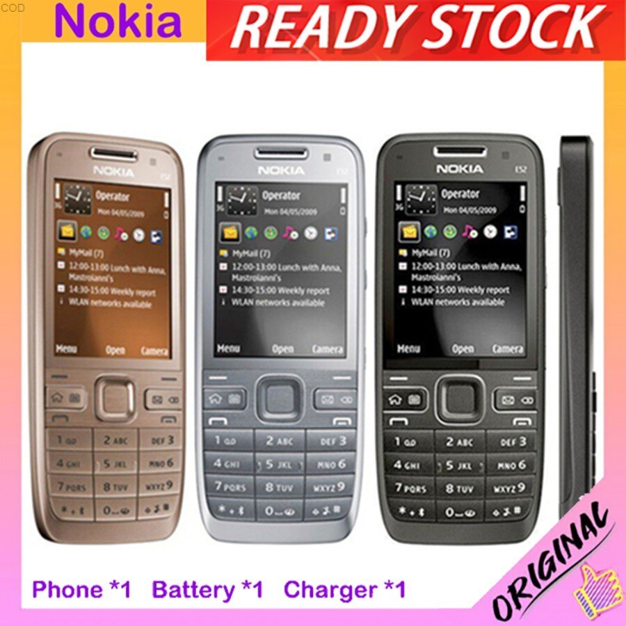 ใหม่เอี่ยมสำหรับ Nokia E52บลูทูธ WiFi เพลงวิดีโอโทรศัพท์มือถือปลดล็อกฟั ...