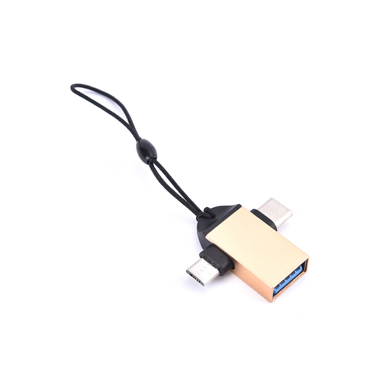 ZHANG อะแดปเตอร์โทรศัพท์มือถือขั้วต่อ Usb สองในหนึ่งเดียว Android TYPE ...