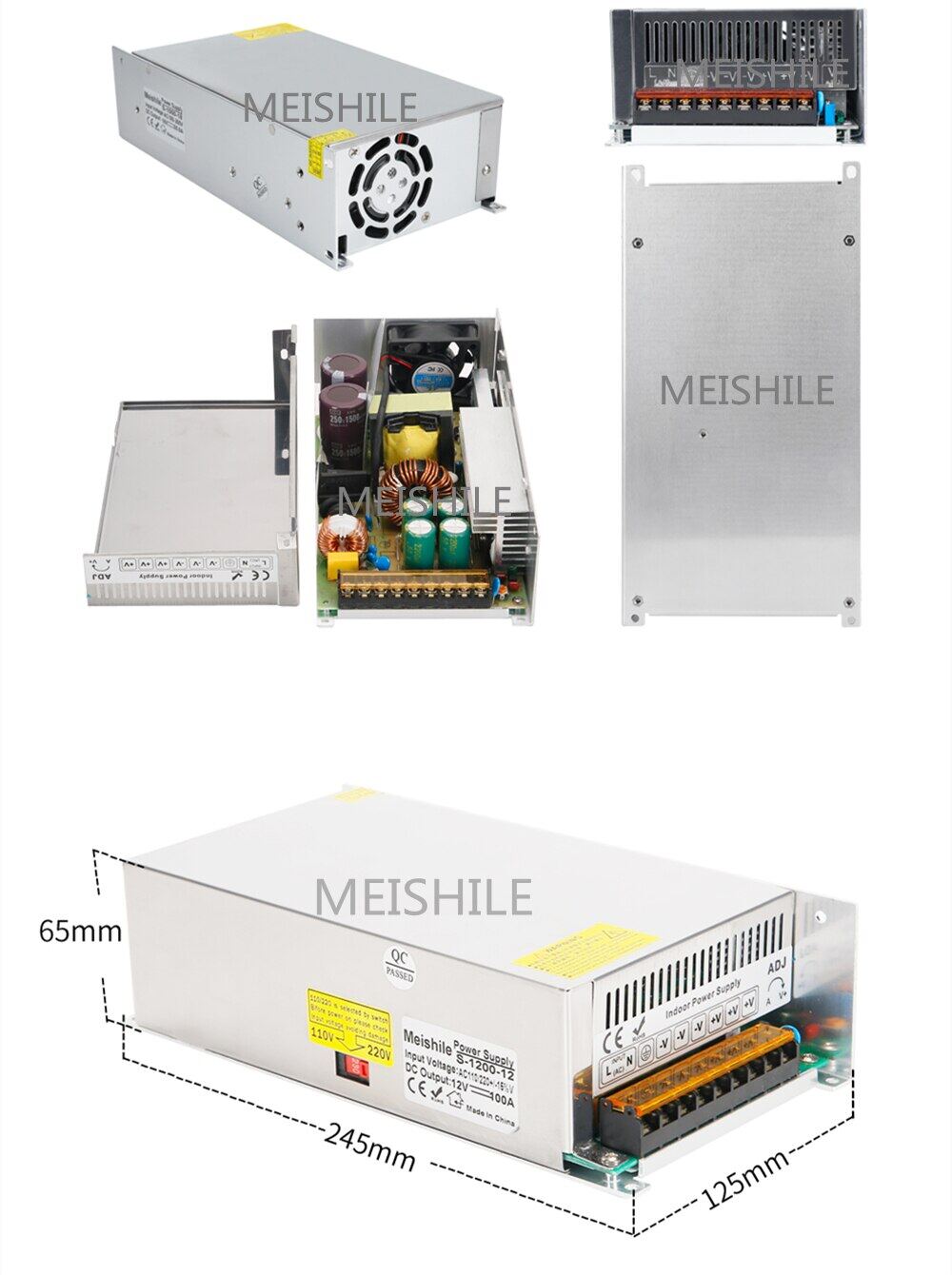 DC 5V 12V 24V 36V 48V 60V Switching Power Supply 2A 3A 4A 5A 8A 10A 15A 20A 25A 30A 40A 50A 60A ...