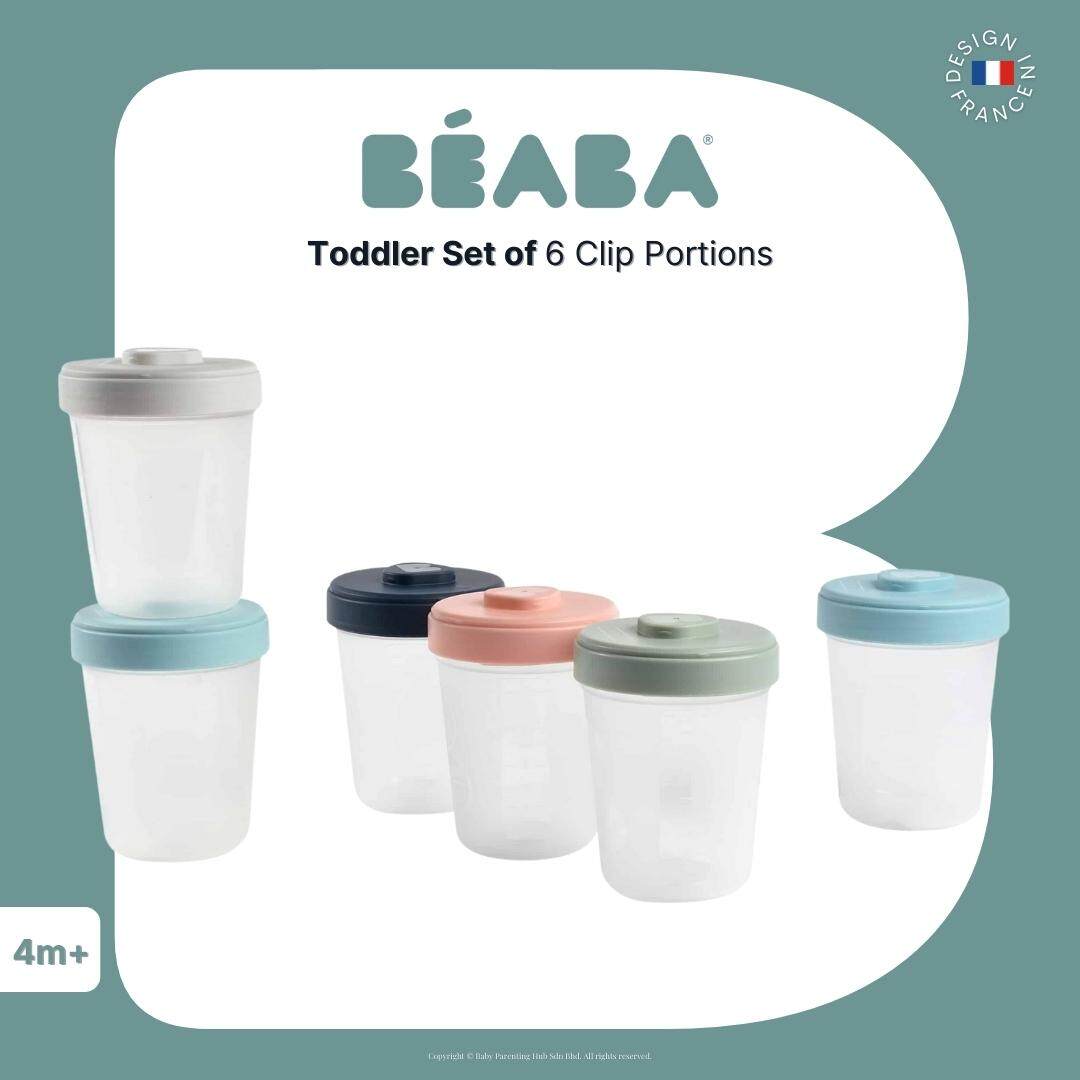 Beaba Food Storage Toddler Set of 6 Clip Portions | Lazada