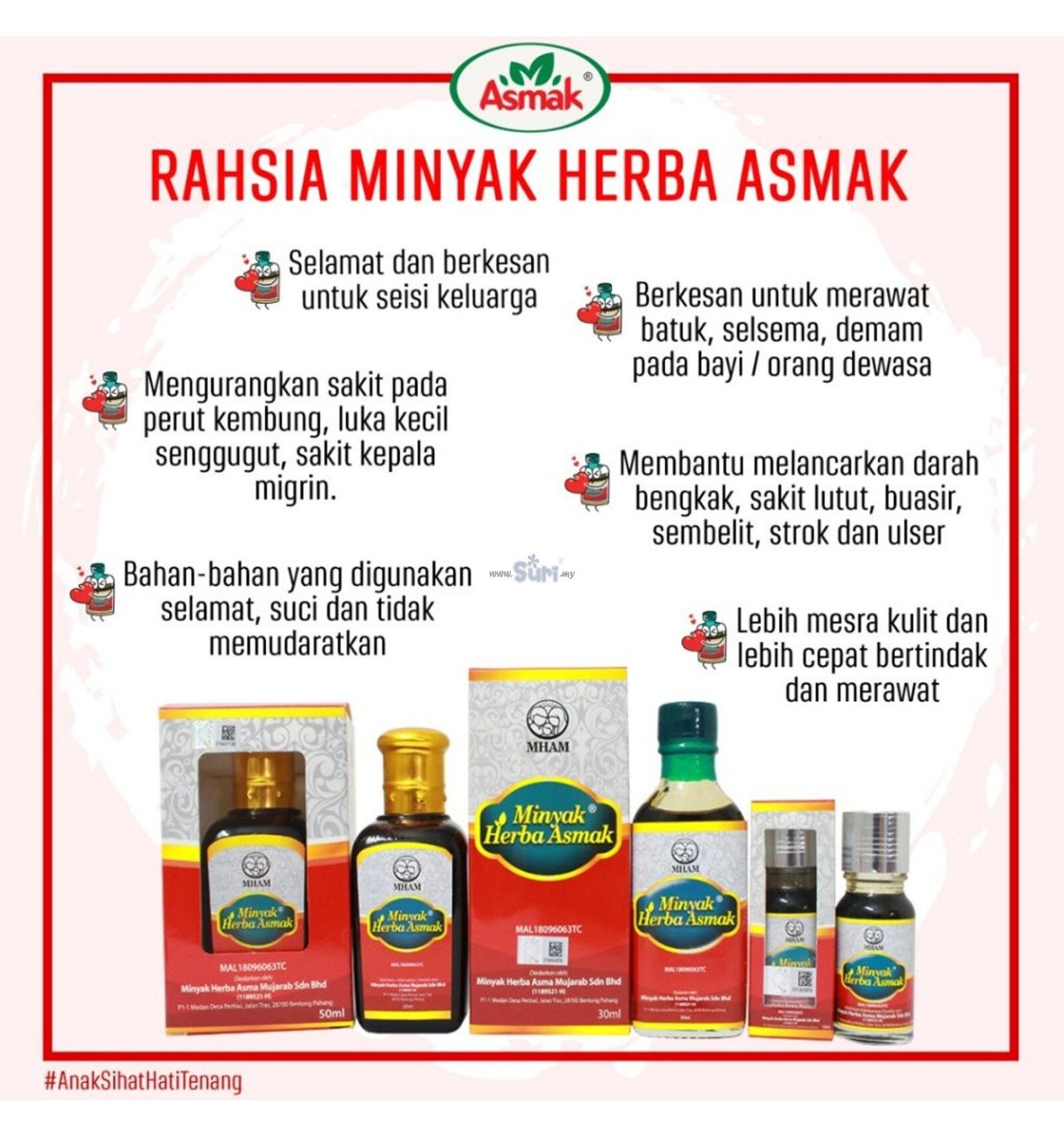 Minyak herba asmak 10ml / 30ml | Lazada
