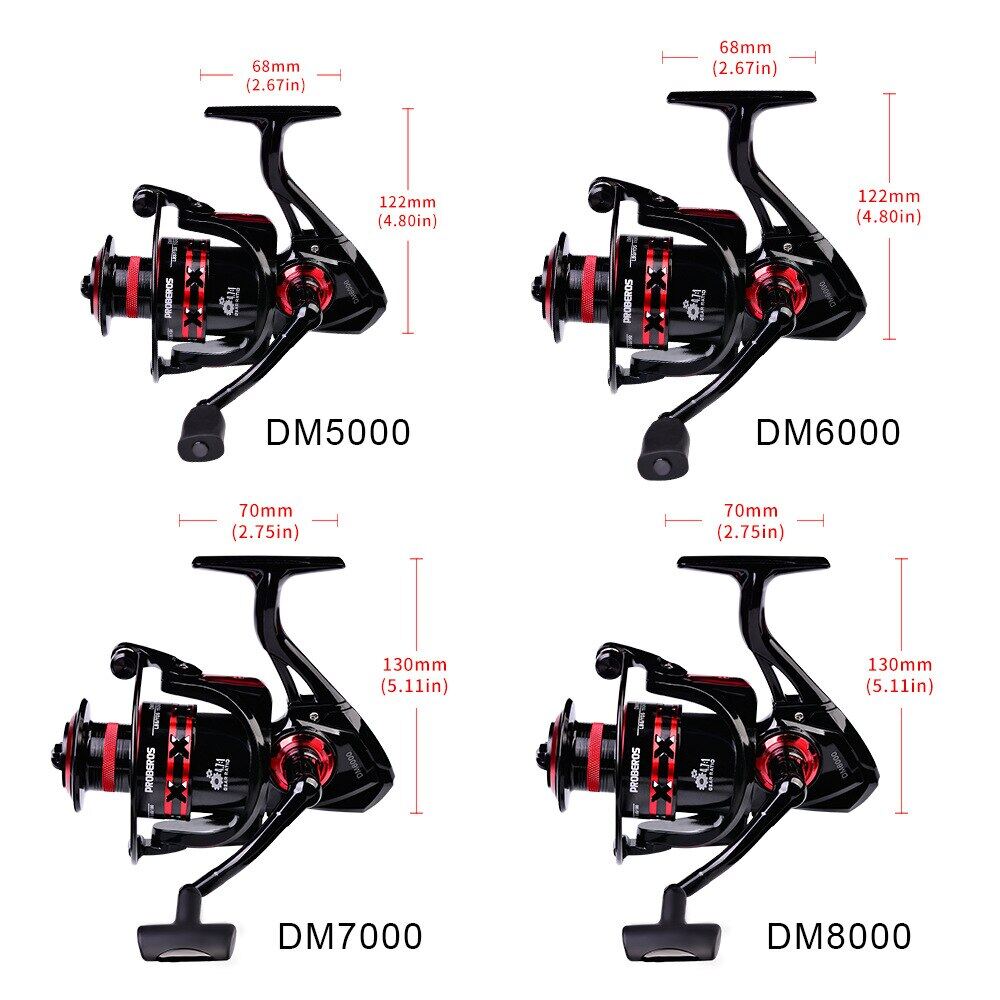 PROBEROS Spinning Reel 9-23KG ลากสูงสุดตกปลา Reel DM1000-8000 Series ...