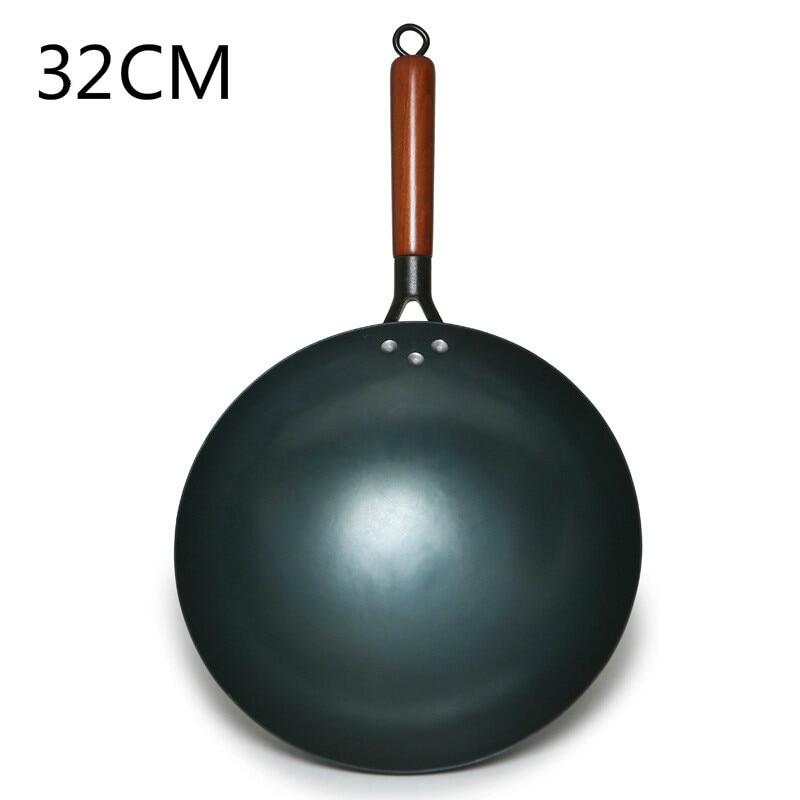 Master Star Chinese Traditional Iron Wok Handmade Large Wok&Wooden ...