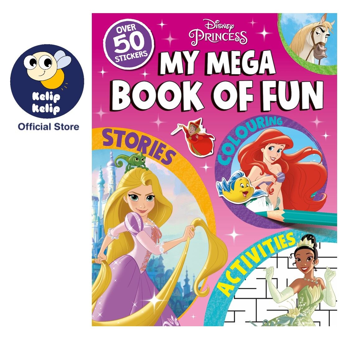 Disney Princess My Mega Book of Fun packed with 3 fantastic stories ...