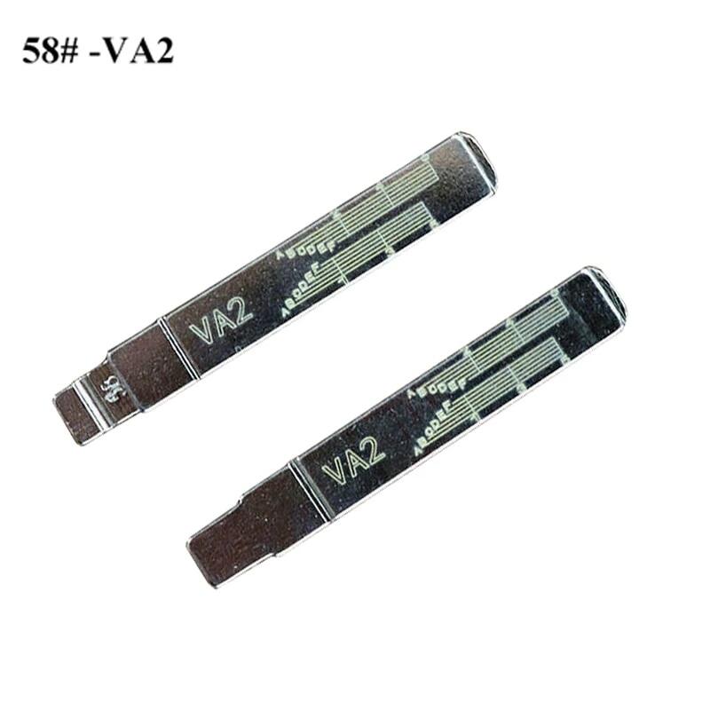 5PCS Lishi VA2 #58 Engraved Line Key Scale Shearing Teeth Cutting Key ...