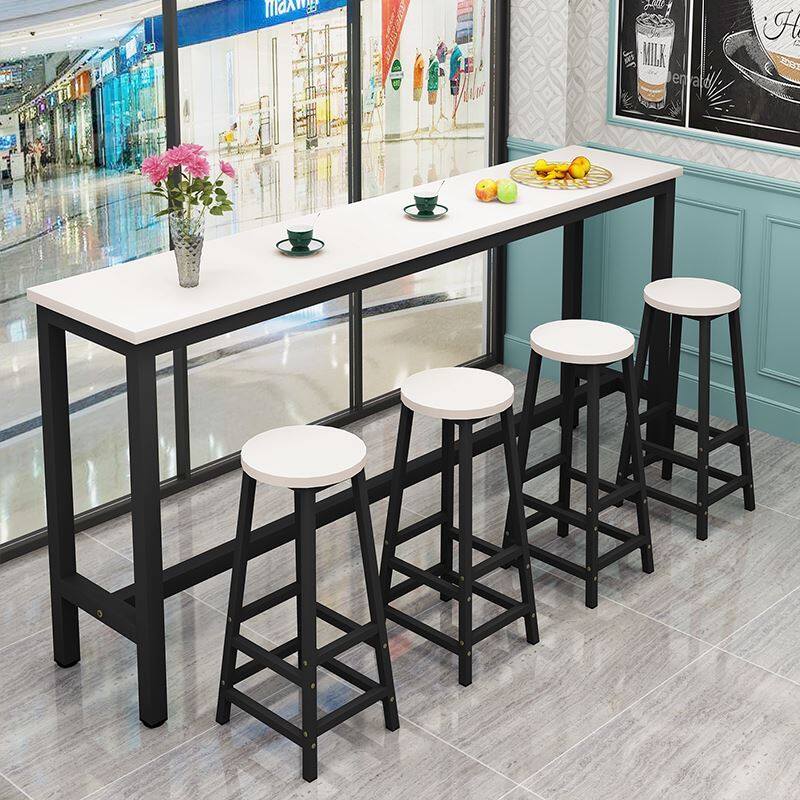 Nordic bar table is simple and modern. The living room is high against ...