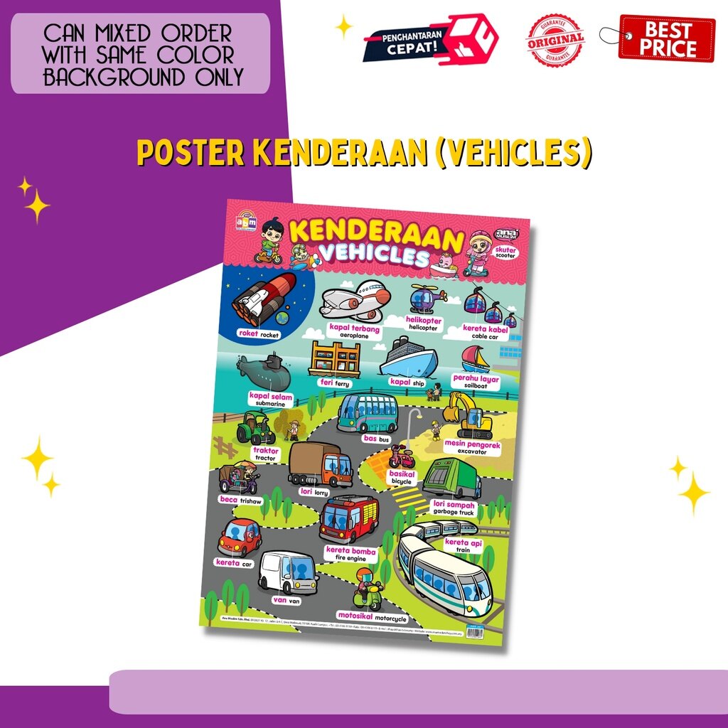 Poster Pekerjaan/Occupations & Kenderaan [Alat Bantu Mengajar] Poster ...