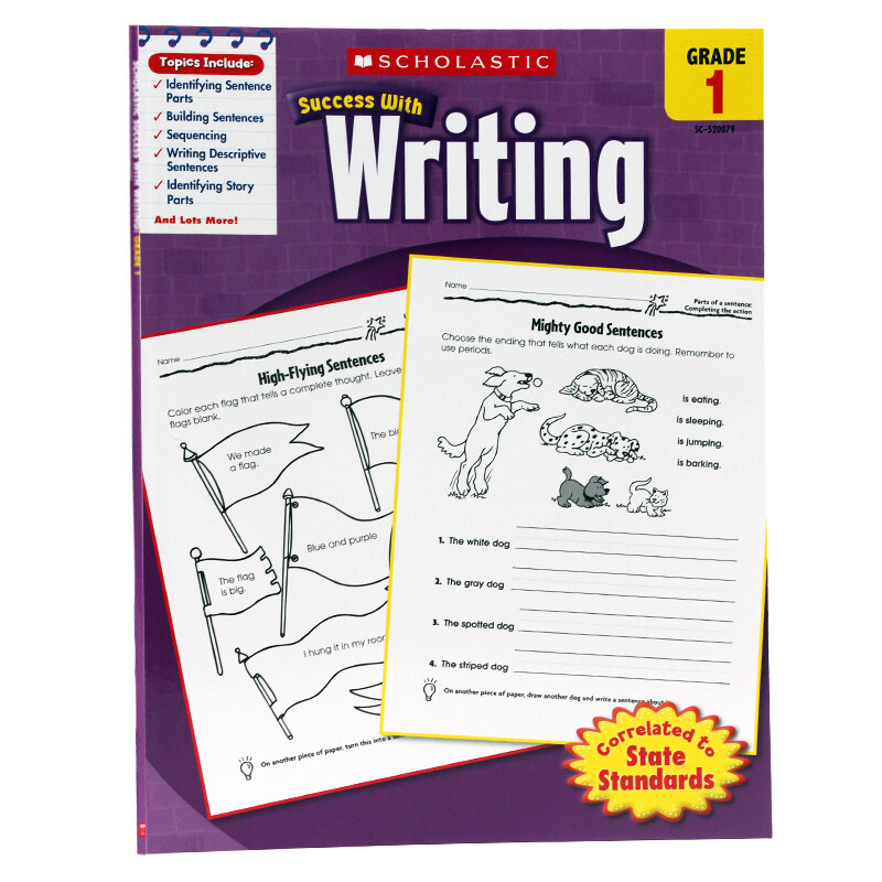Academic success with writing (grade 1) first grade writing exercises ...
