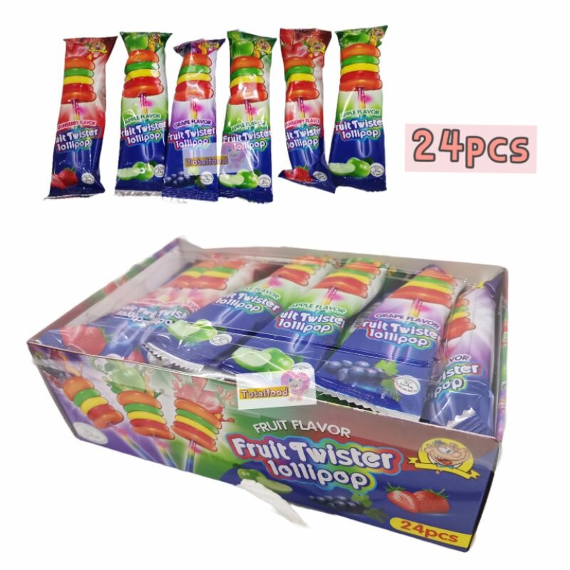 Fruit Twister Lollipop fruits flavour 24pcs | Lazada