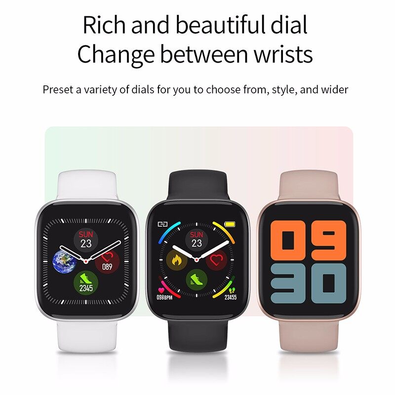 A-Mio I5 Smartwatch แตะหน้าจอเต็มนาฬิกาข้อมือฟิตเนส Ip68 สมาร์ทริสท์ ...