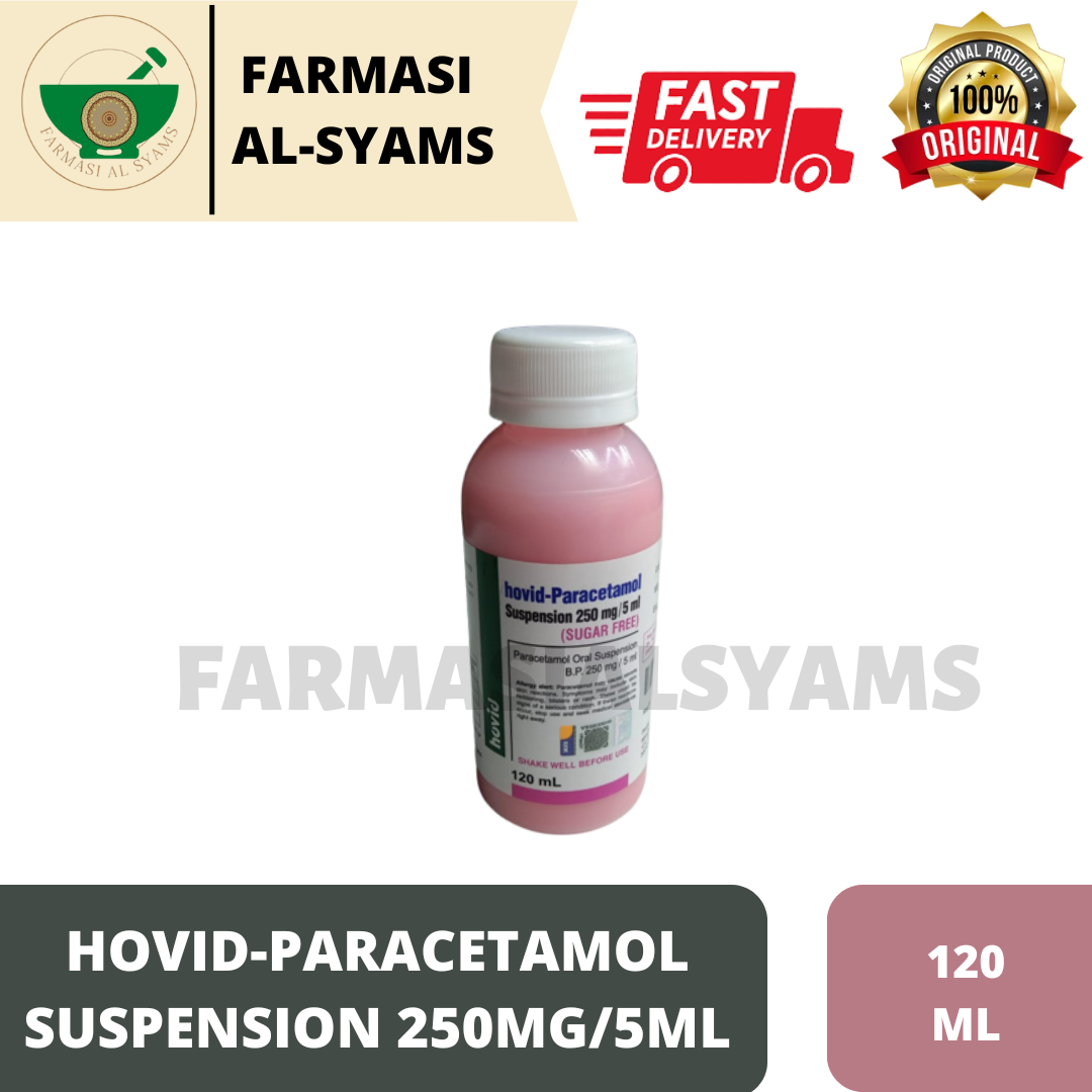 HOVID-PARACETAMOL SUSPENSION 250MG/5ML 120ML | Lazada