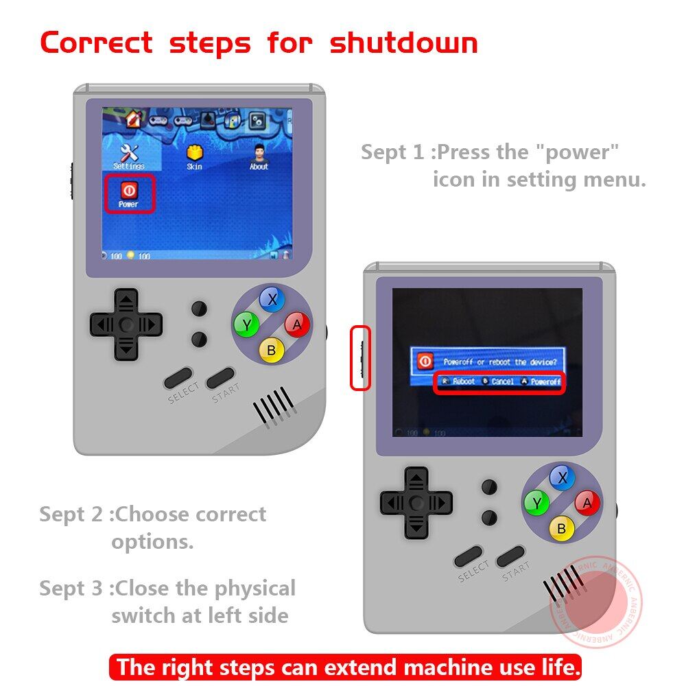 New RG300 64G Video Games Portable Retro FC Console Retro Game Handheld ...