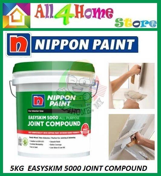 5KG NIPPON EASYSKIM 5000 Skim Coat Joint Compound for wall repair | Lazada
