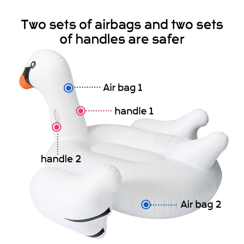 150Cm Gaint Swan Flamingo Inflatable Float Swimming Ring Float Circle ...