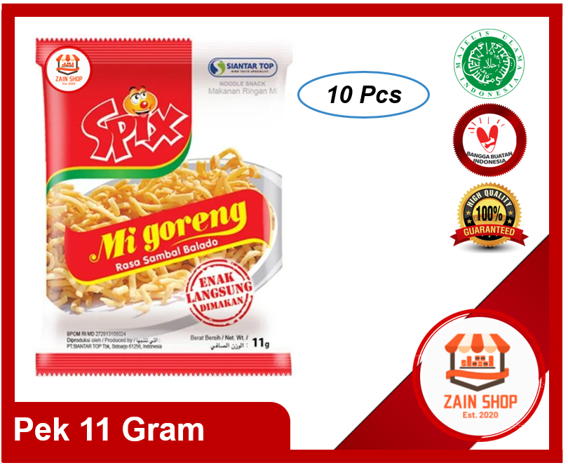 🔥Hot Item/Hot Deal🔥 Spix Mie Goreng Rasa Sambal Balado Snek Mie Goreng ...